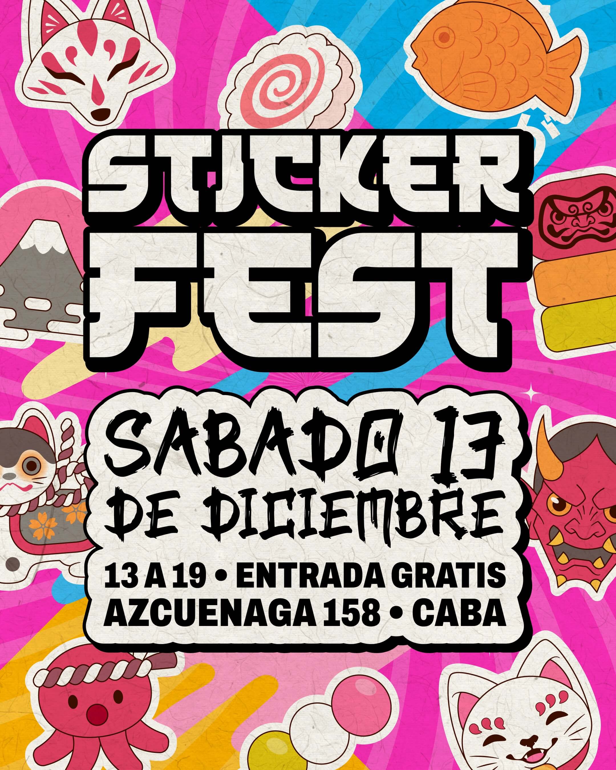 Mapa de stands - Sticker Fest Diciembre 2025